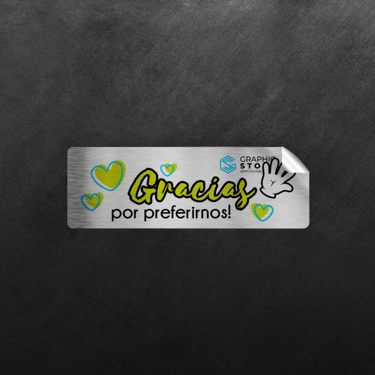 Stickers Adhesivos Metalizados Full Color – Graphic Store Col