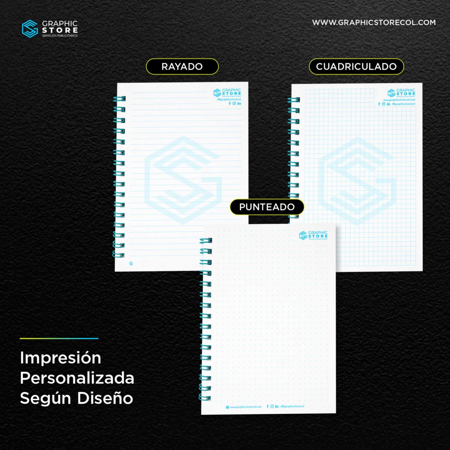 Cuaderno Argollado Ejecutivo – Graphic Store Col