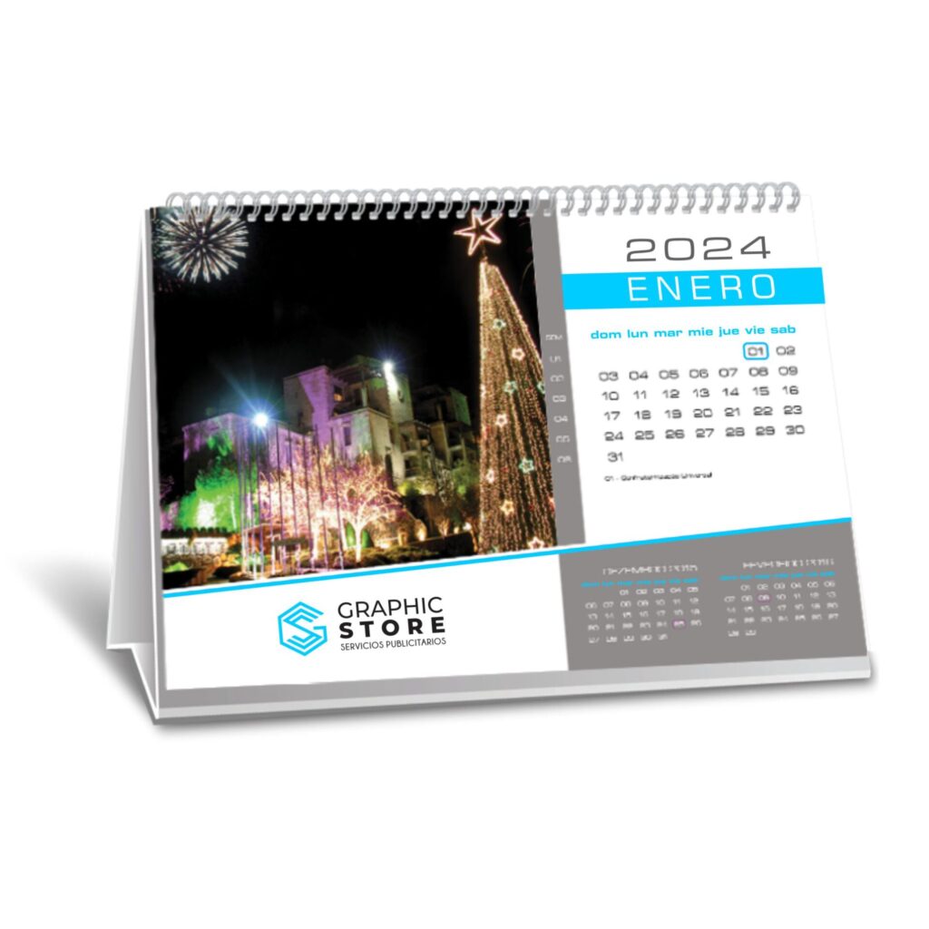 Calendario de Escritorio Argollado – Graphic Store Col